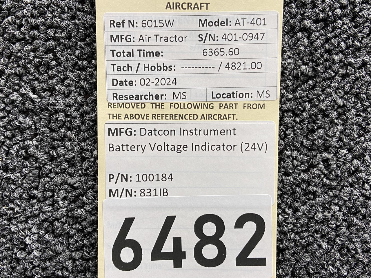 100184 Datcon 831IB Battery Voltage Indicator (Volts: 24) For Sale