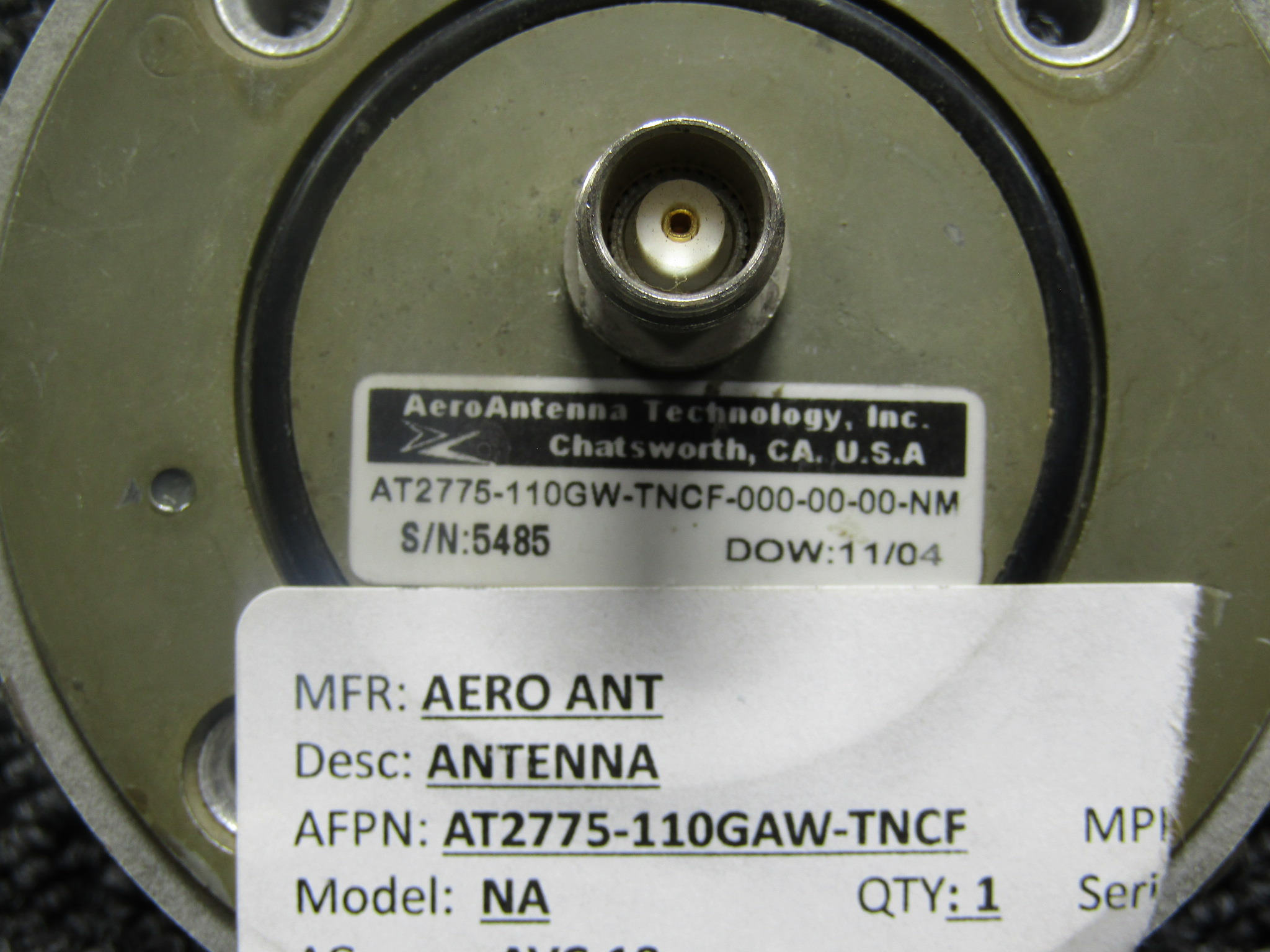 AT2775-110GAW-TNCF Aero Antenna Flight Antenna For Sale