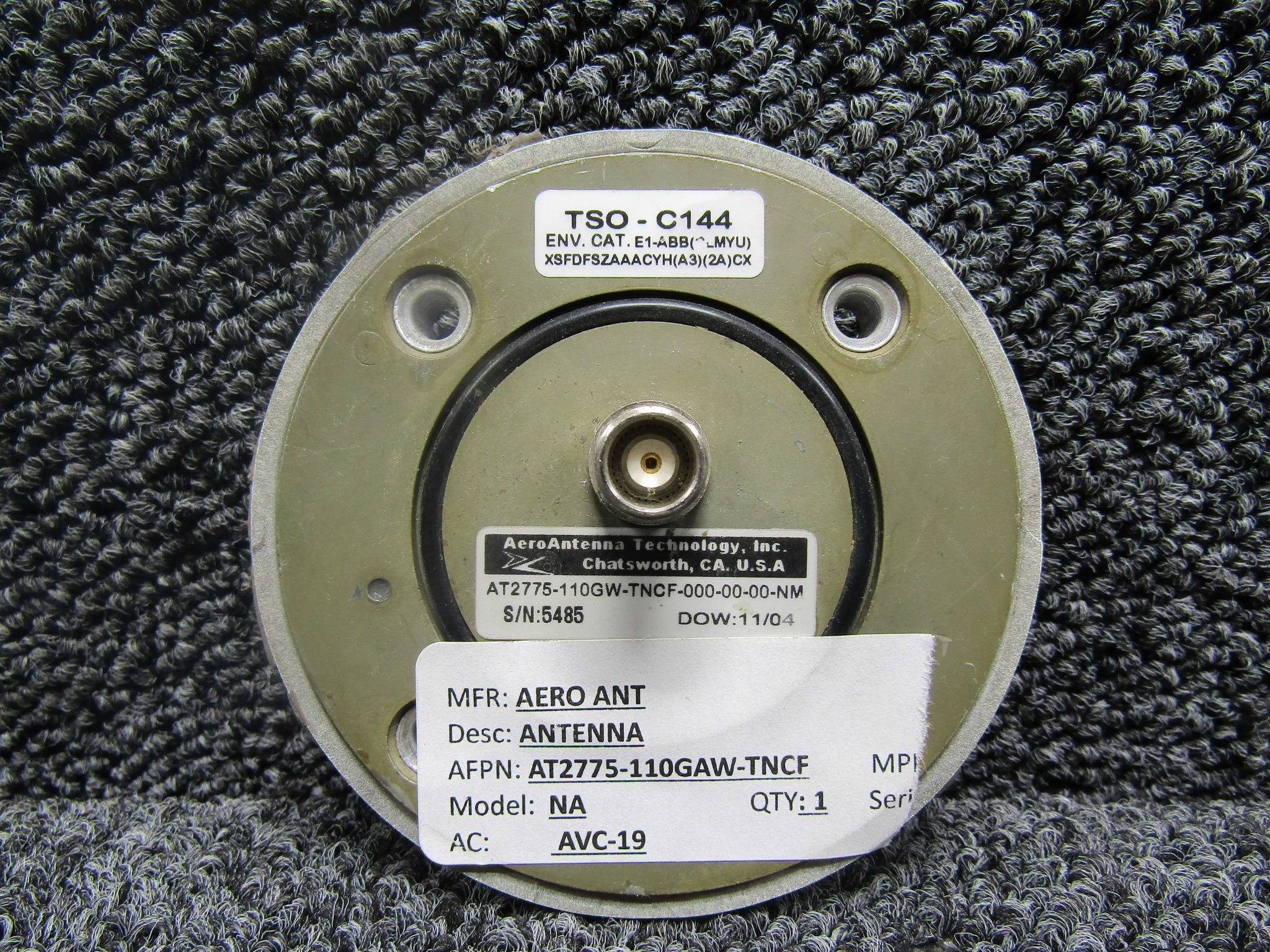AT2775-110GAW-TNCF Aero Antenna Flight Antenna For Sale