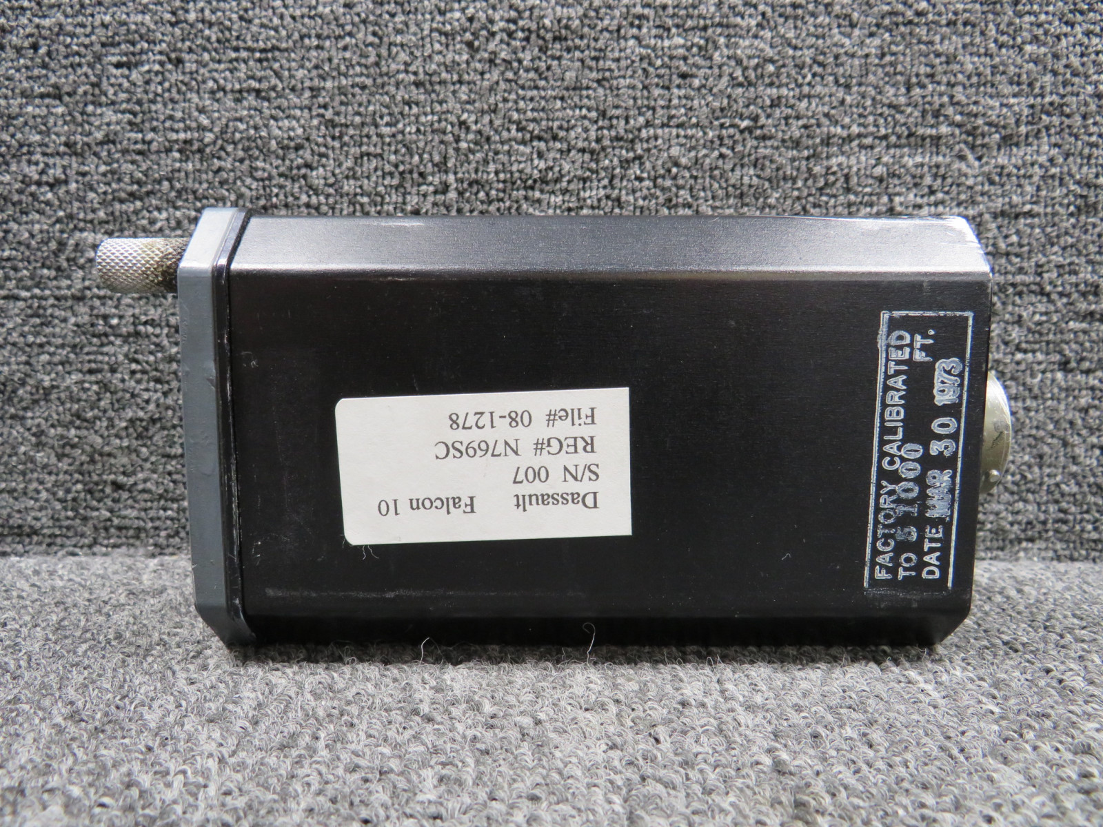 25050-001Intercontinetal Core Set Altitude Indicator Has Modifications