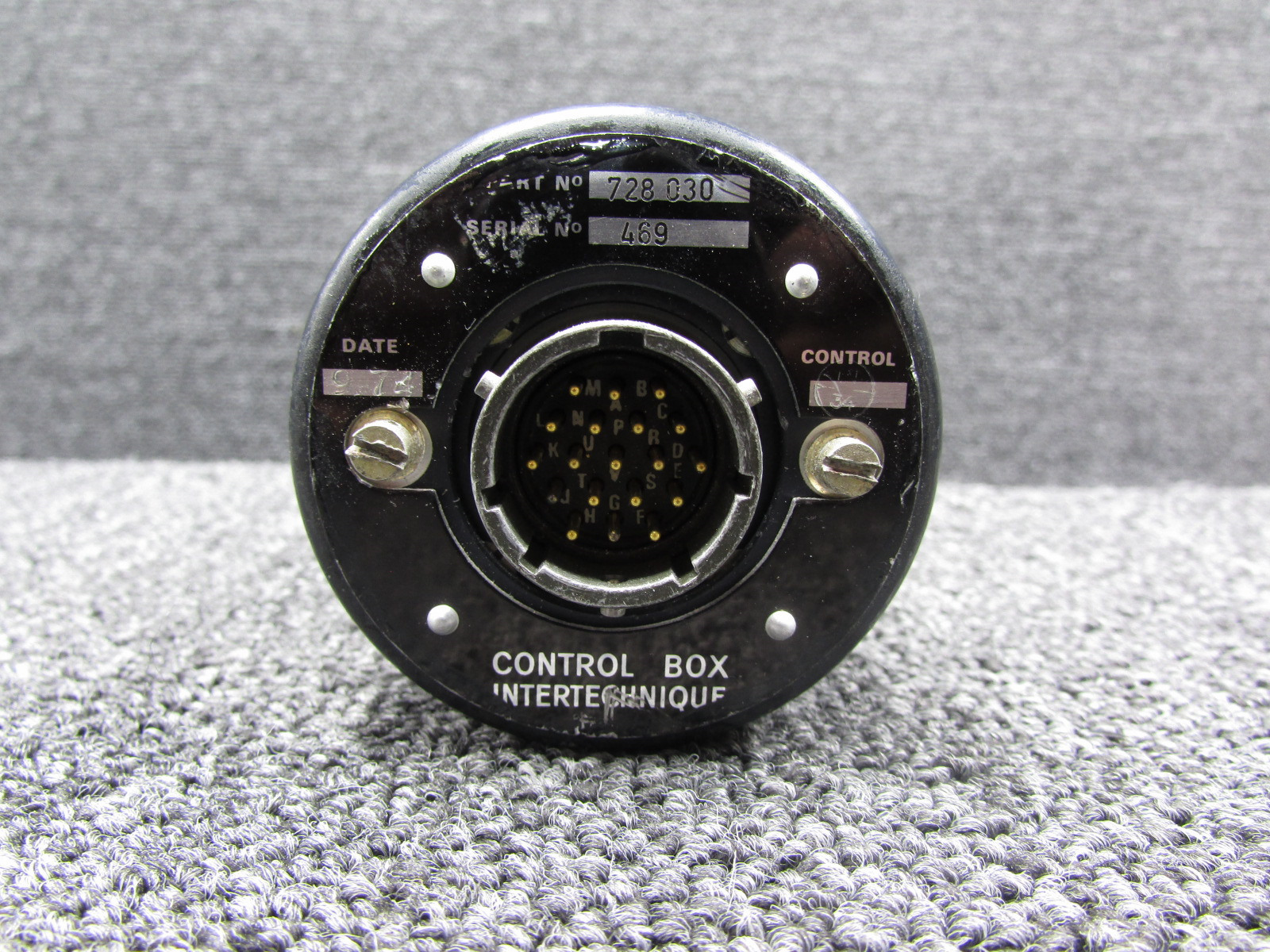 728-030 Intertechnique Control Box Unit