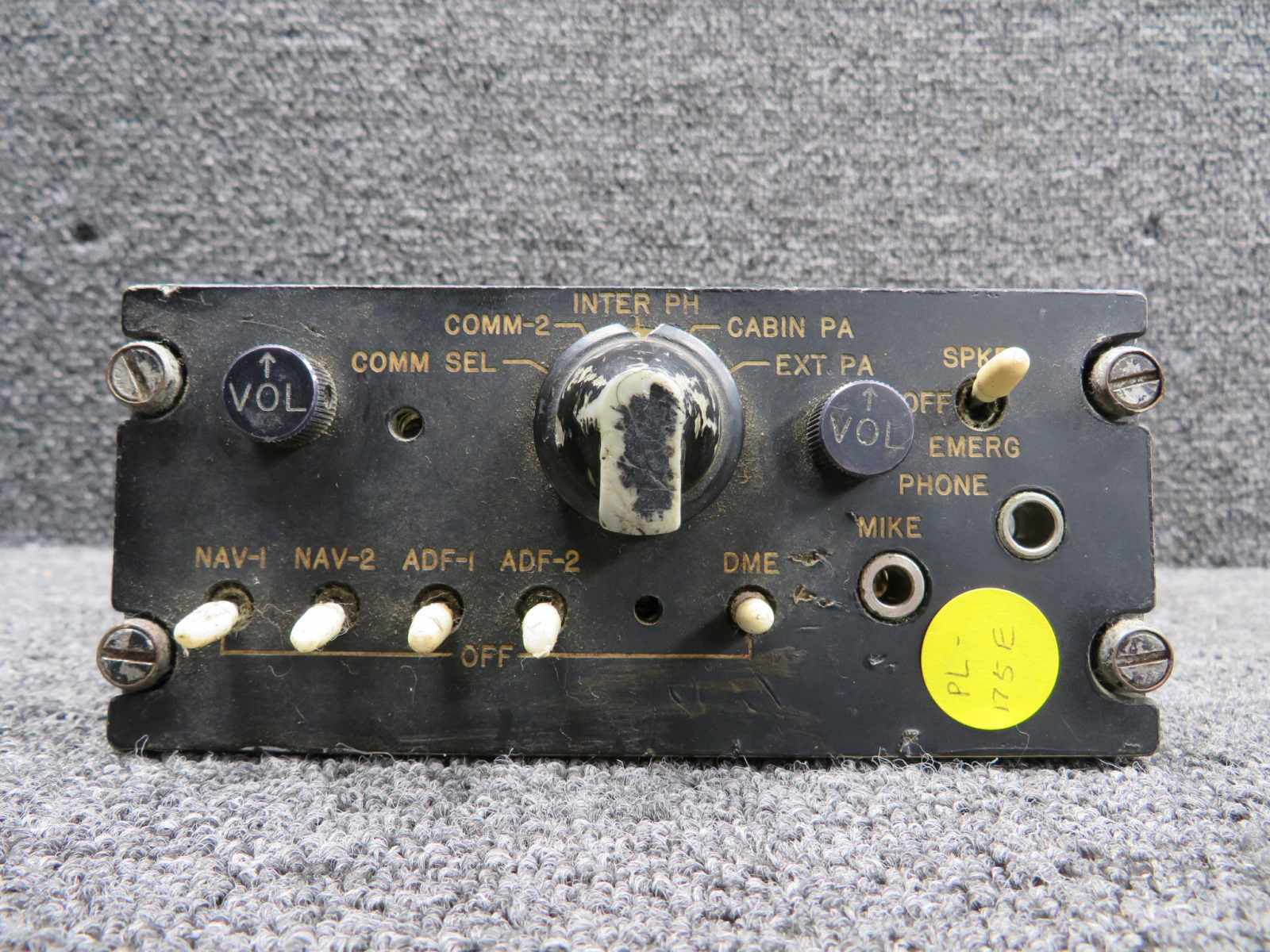 10-1025-05 LearJet PL-175E Audio Panel Part