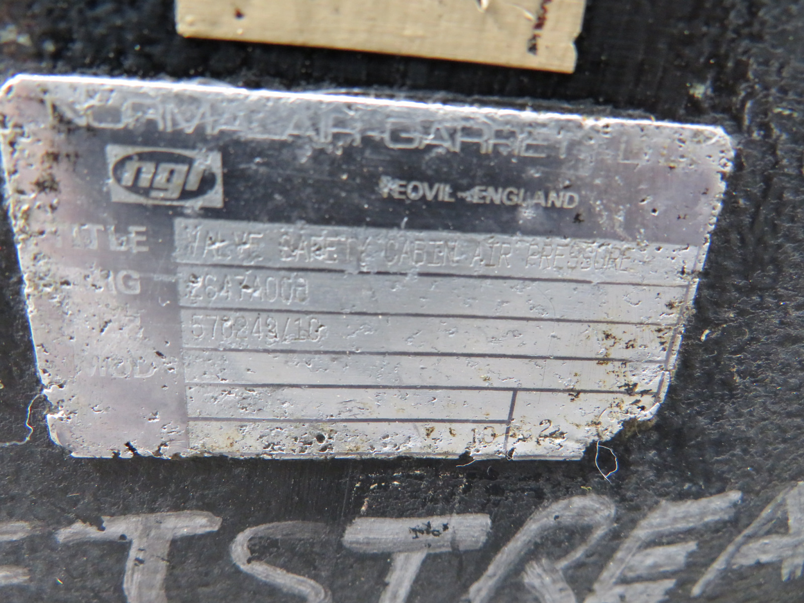 570249-10 Normalair Valve Safety Cabin Air Pressure Unit