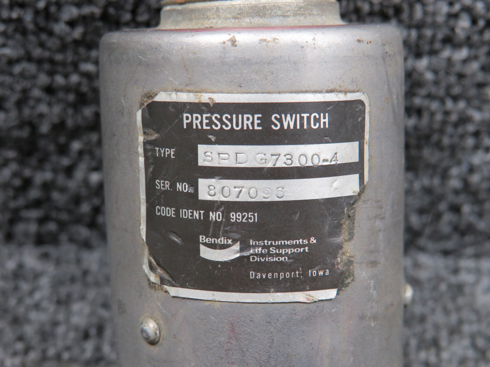 SPDG7300-4 Bendix Pressure Switch Unit Assembly