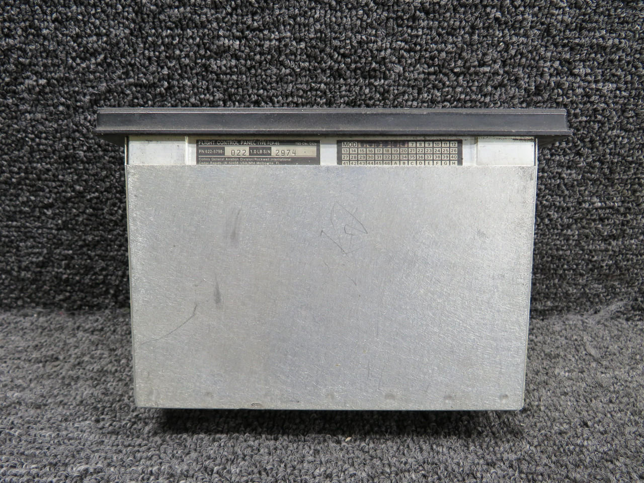 622-5798-022 Collins Flight Control Panel Comes with Modifications