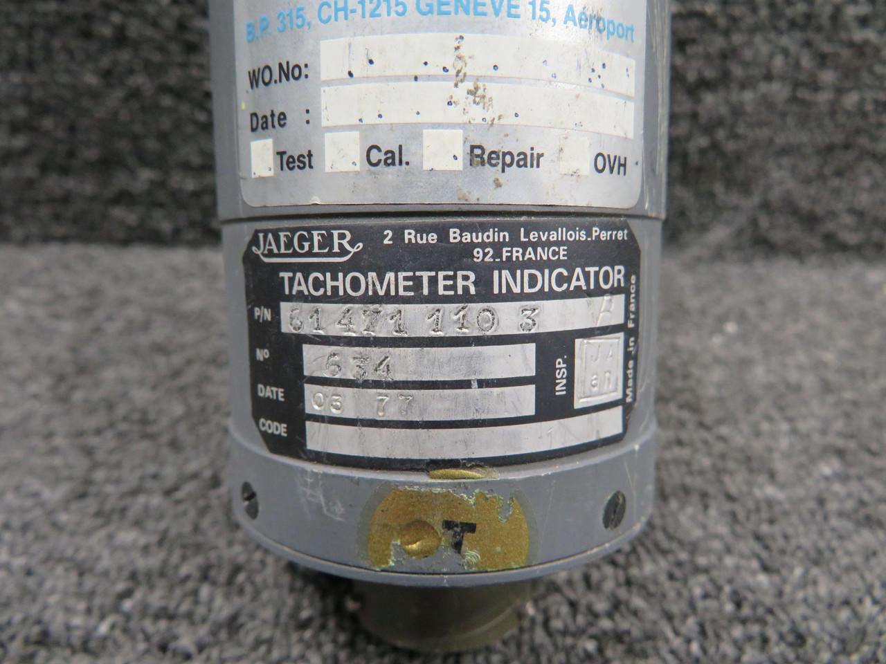 614711103 Jaeger N2 Indicator Comes with Modifications