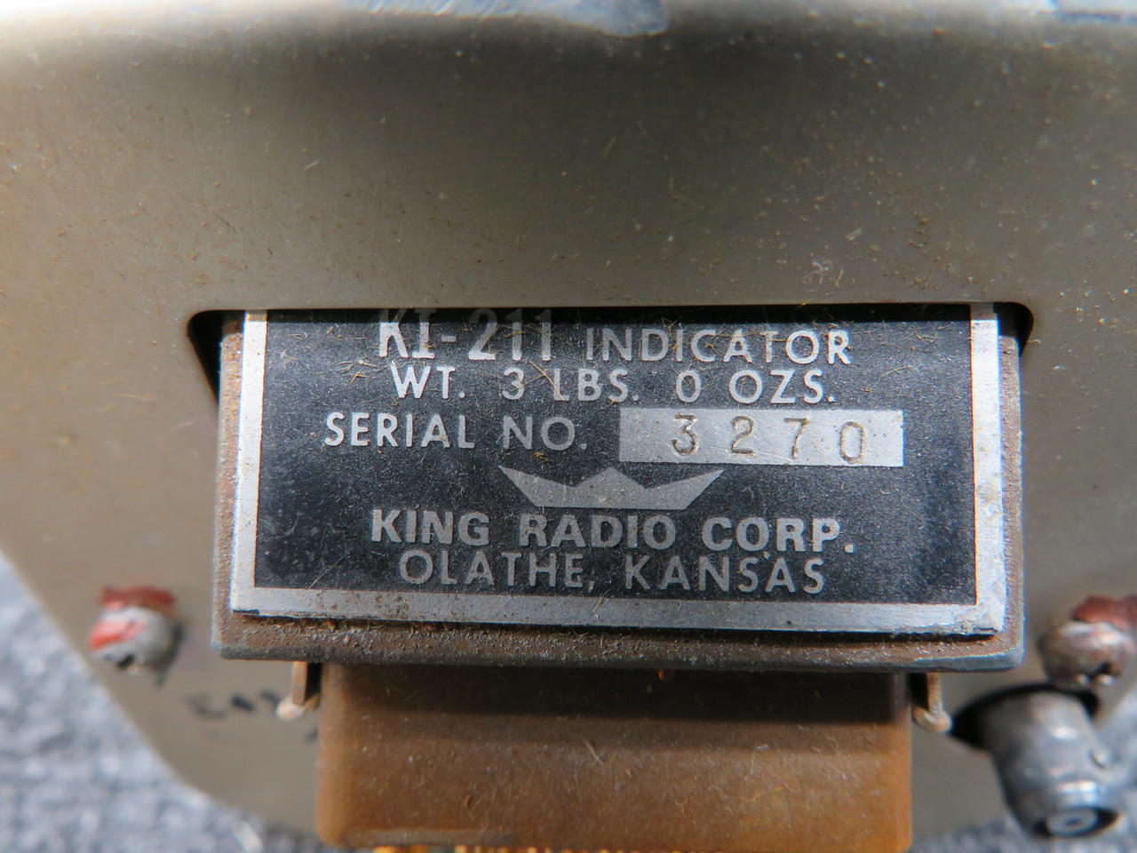 KI-211 King Radio Course Selector Indicator Gauge