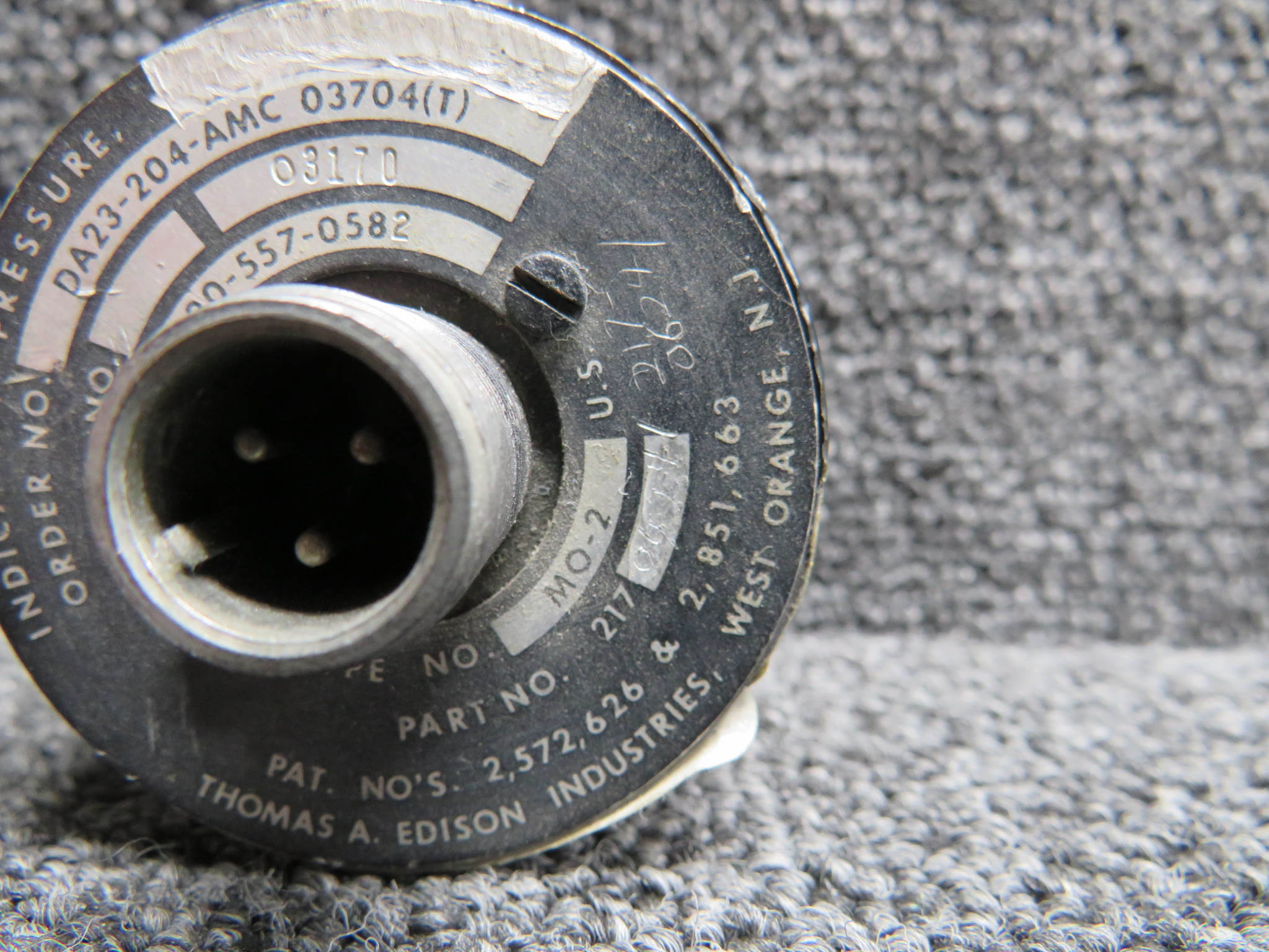 27-66006-4 Porter Strait Instruments Aircraft Fuel Pressure Indicator