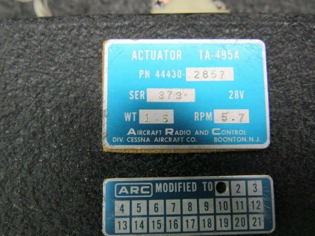 44430-2857 Cessna T310R ARC TA-495A Actuator (28 Volts)