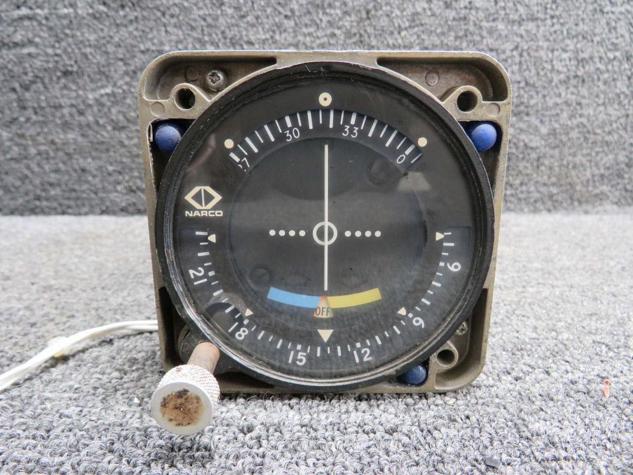 VOA-40 Narco Lighted ILS-NAV Converter Indicator (Worn Face)