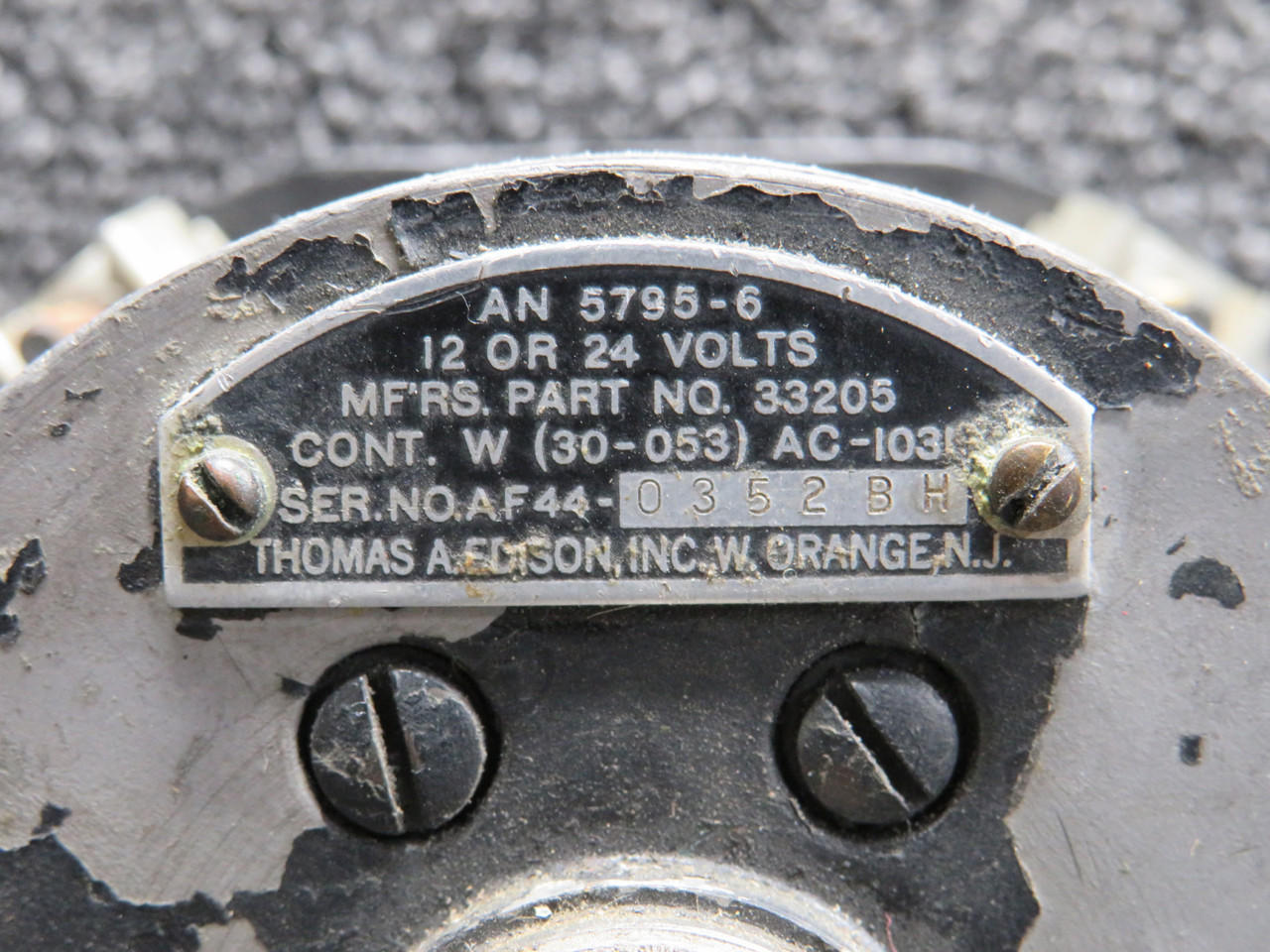 33205 Thomas Edison AN5795-6 Dual Cylinder Head Temperature Indicator Gauge