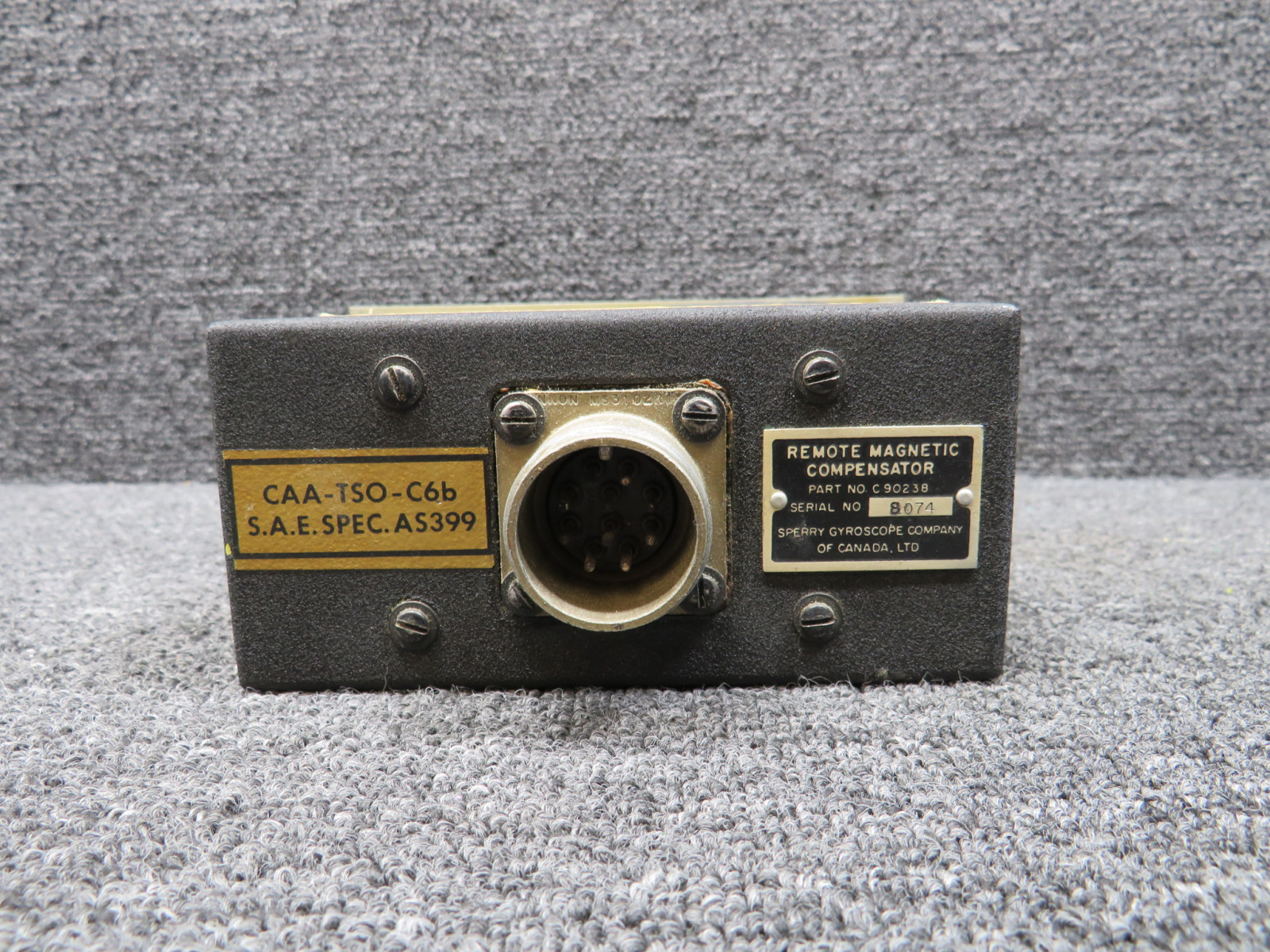 C90238 Sperry Aircraft Remote Magnetic Compensator