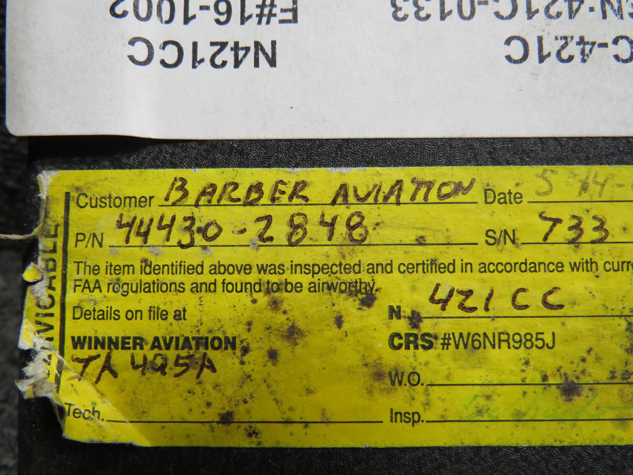 44430-2848 Barber Aviation Servo Actuator Assembly Comes with Mount