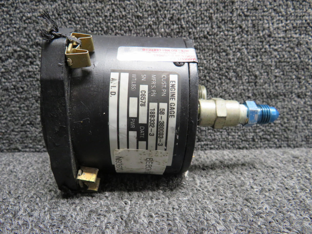 18B332-3 (Alter PN: 58-380083-3) AID Tri-Gauge Engine Indicator