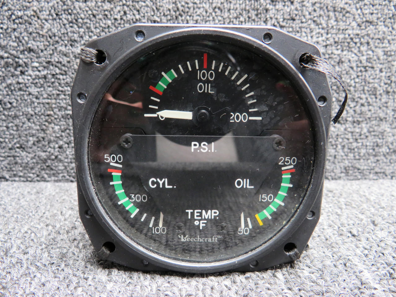 58-380083-3 Sigma-Tek 1U417 Tri-Gauge Engine Indicator For Sale