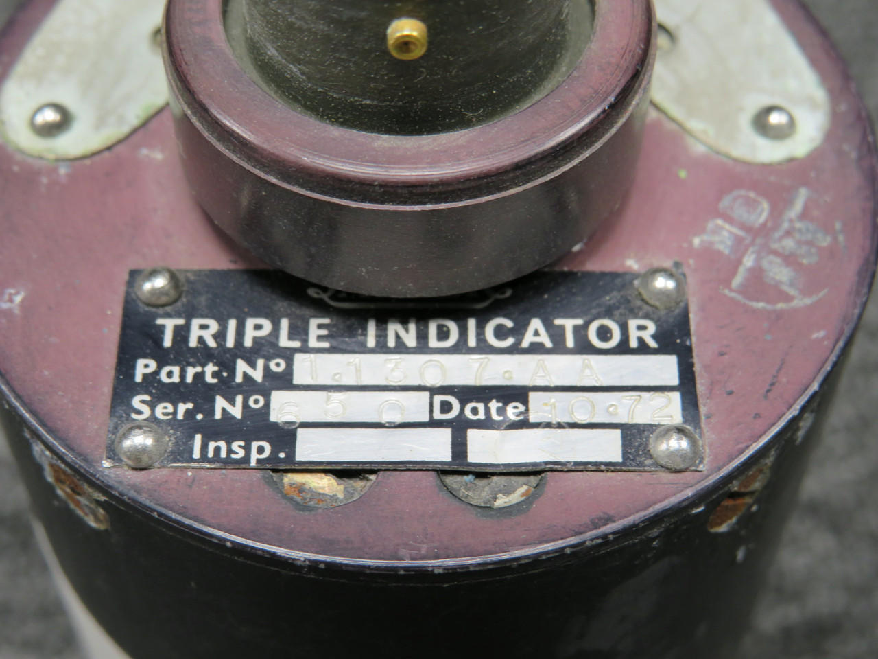 1-1307-AA Jaeger Triple Indicator Comes with Modifications