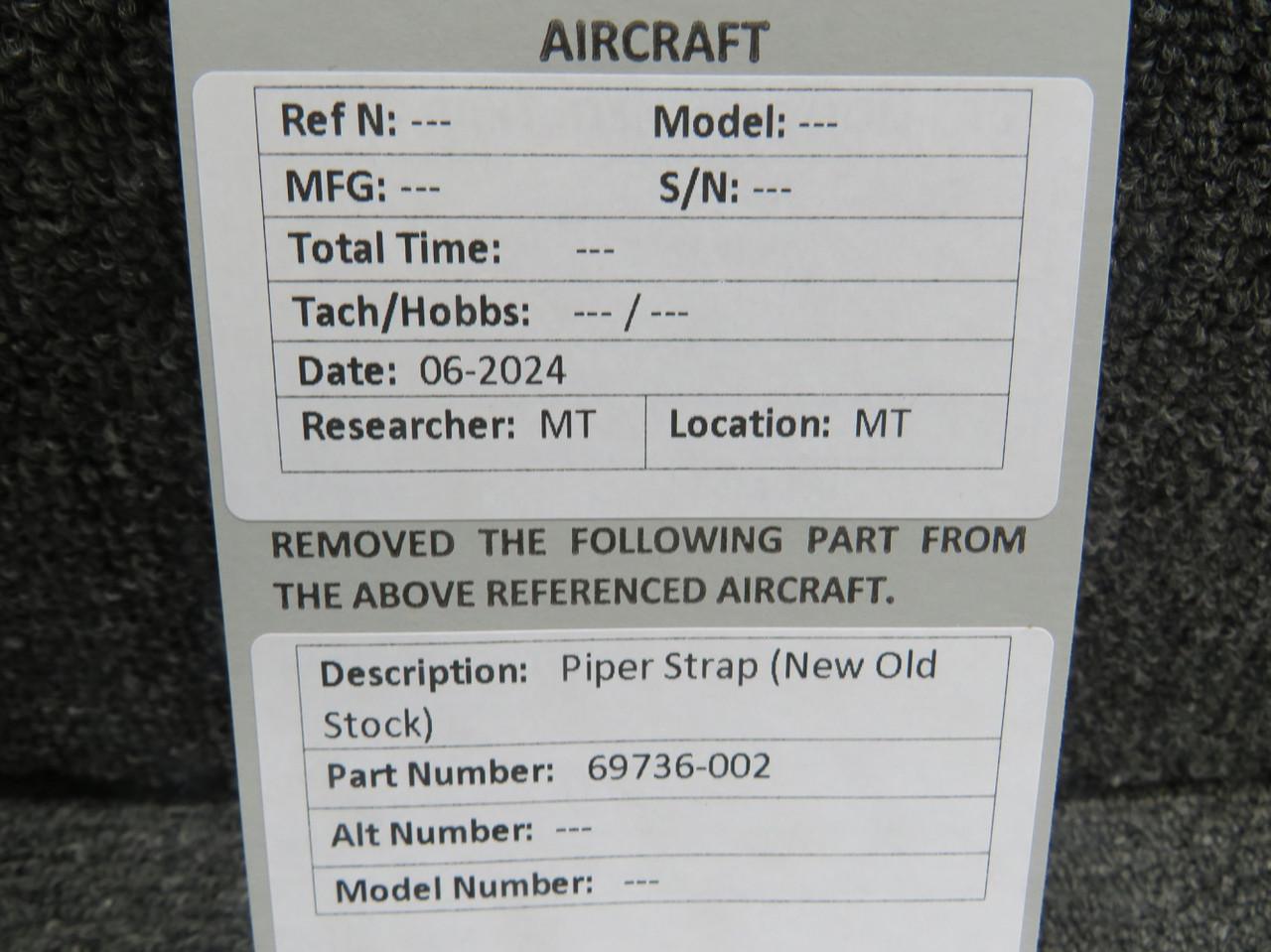 69736-002 Piper New Old Stock Strap Assembly