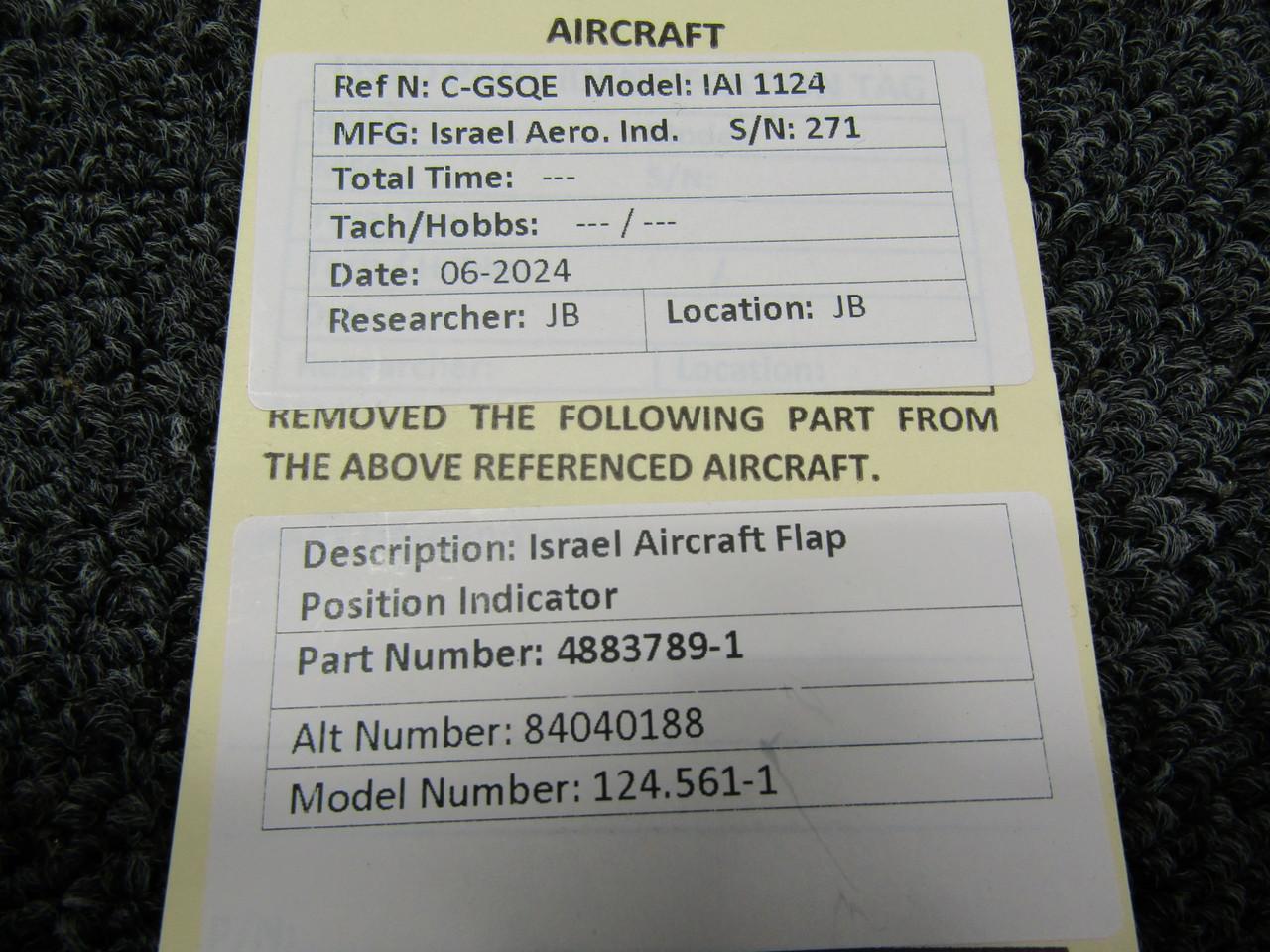 4883789-1 Israel 124.561-1 Aircraft Flap Position Indicator Unit