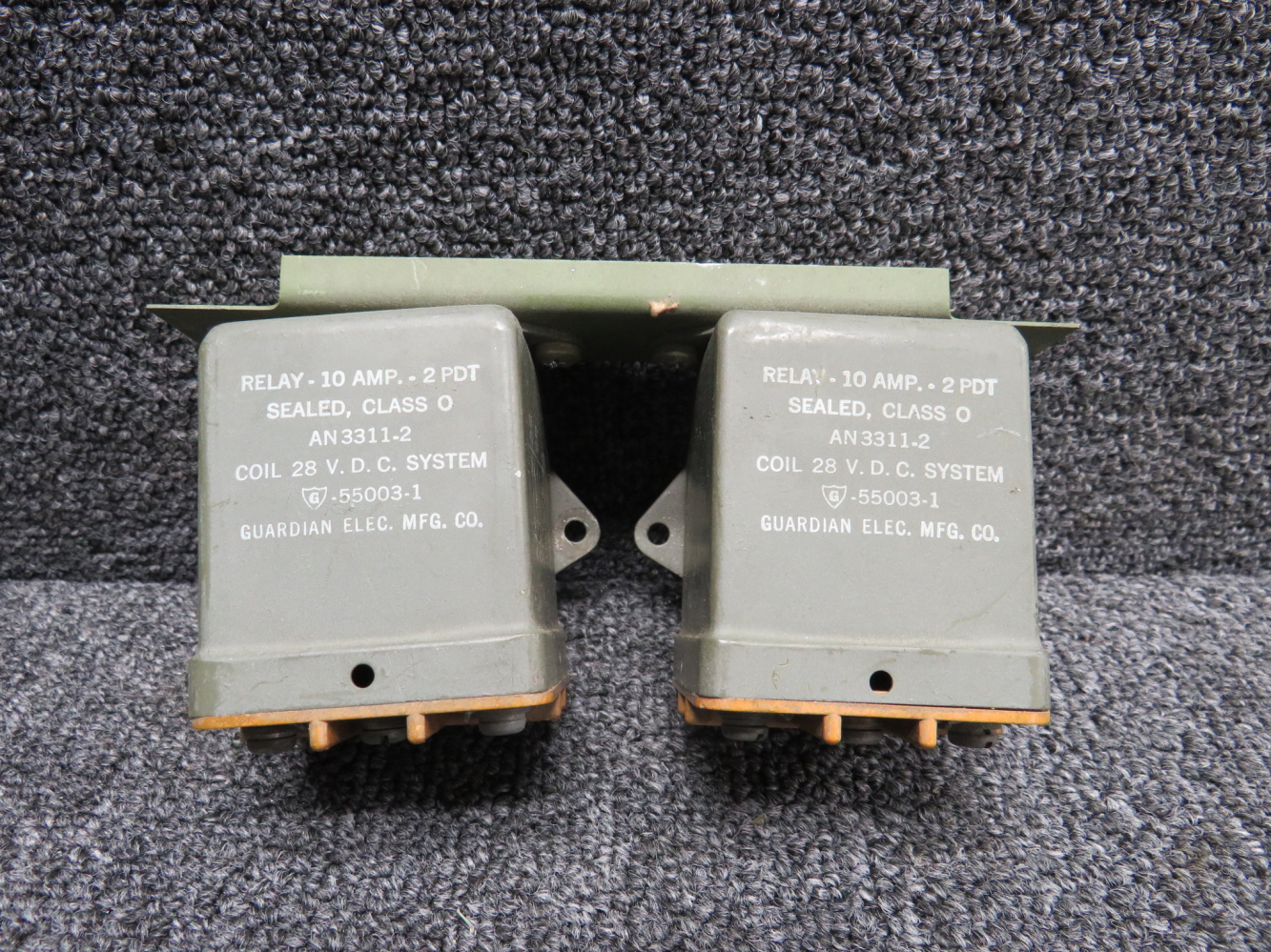 AN3311-2 Guardian Electric Dual Relay and Mount Assembly (28 Volts, 10 ...