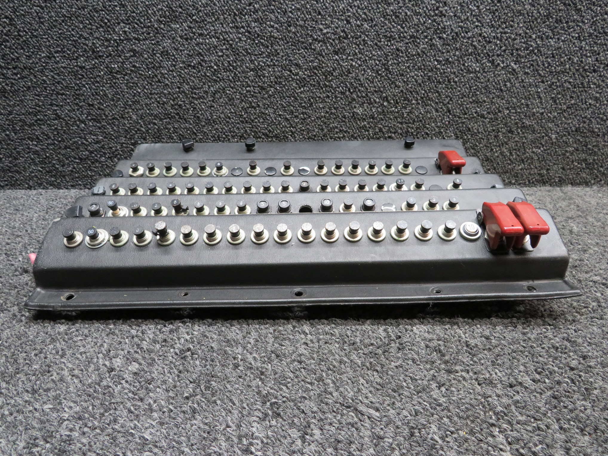 2513538-3 Cessna T303 Circuit Breaker Panel has Switches and Breakers