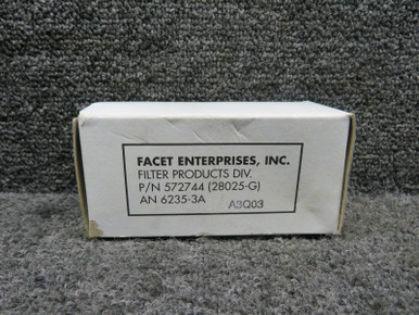 572744 Alternative Part Number 28025-G Facet Filter New Old Stock