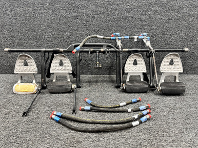 67180-004 Piper PA28R-201 Rudder Pedal Bar with Pedals and Brake Cylinders