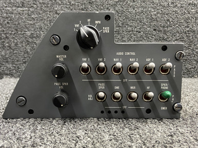 1852-1 (Alt PN: 6608406-1) Avtech Corp Pilot Audio Control Panel (28V)