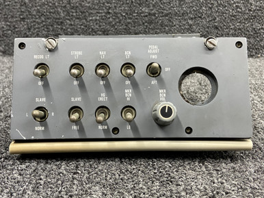 5489122-8 Lear Jet 55 Outboard Co-Pilots Switch Panel Assembly For Sale