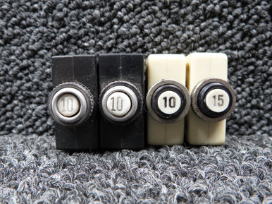 Mechanical Products, Wood Electric Circuit Breaker Set of 4 (Amp: 10,15)