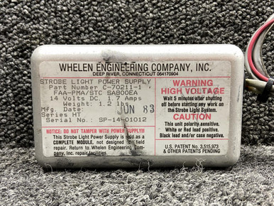 C-70211-1 Whelen Strobe Light Power Supply (14 Volts, 1.7 Amps)