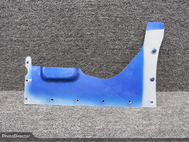310220-501 Mooney M20G Wing Flap Hinge Fairing Panel LH (Blue) (Bent Edges)