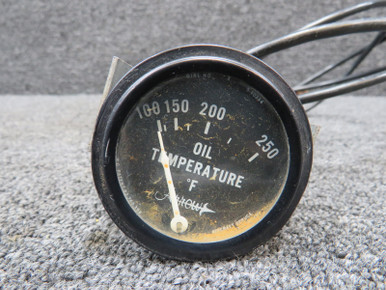 5-40344 Rochester Arrow Oil Temperature Gauge has Probe (Worn Face) (Core)