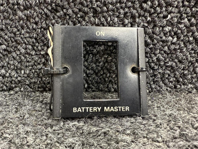 49772-002 Piper PA-31T Electroluminescent Battery Master Placard For Sale