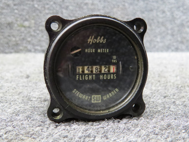 MI-990 Stewart Warner Hobbs Hour Meter Indicator (1482.1 Hours) (Core)