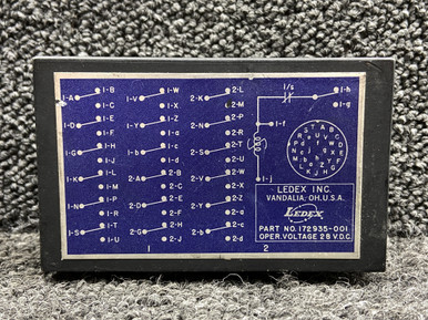 172935-001 Ledex Audio Switching Relay Unit (28 Volts, Missing Connectors)