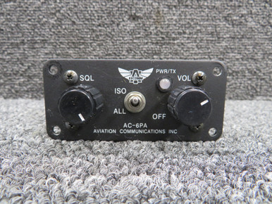 AC-6PA Aviation Panel Mount Intercom (Minus Data Plate) For Sale