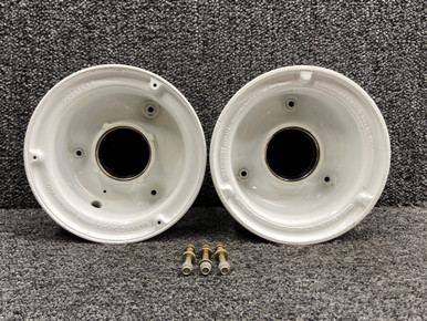 9524203, 9524202 Goodyear Nose Wheel Assembly (White, No Bearings)
