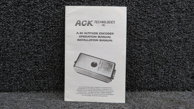 A-30 ACK Technologies Altitude Encoder Operation and Install Manual For ...