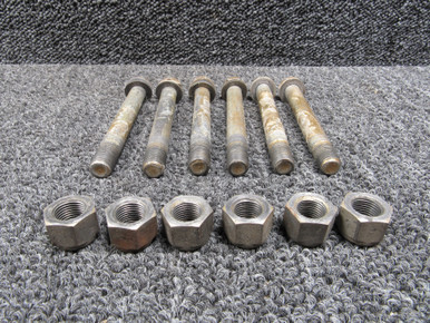 Cessna 172 Propeller Bolts and Nuts, Set of 6, 4.75"