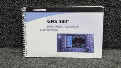 561-0281-01 Garmin GNS-480 Color GPS-WAAS-NAV-COM Quick Reference ...
