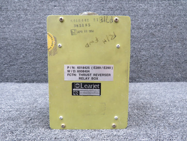 6018425-017 Learjet Relay Box and Green Repairable Tag, Core