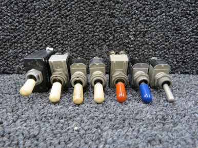 W31-X2M1G-5, ST50P, MS35058-22 Piper PA28-235 Toggle Switch Set of 7 ...