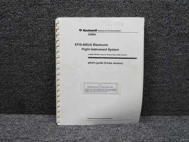 523-0775369-003117 Rockwell Collins 1997 3rd Edition EFIS-86E(4) Pilots ...