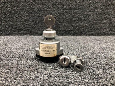 10-357200-1 Beechcraft H35 Teledyne Ignition Switch & Lock Set W/ Key (12V)