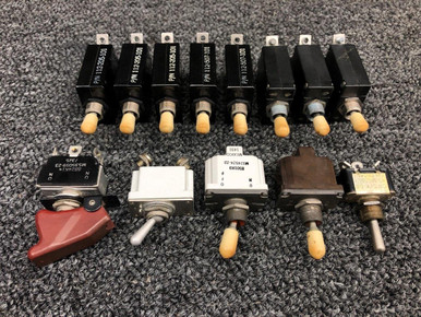 112-205-101, 8824K14, W31-X2M1G-20 Toggle Switch Set of 13 For Sale