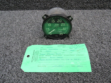 S1305N8 (USE: C668020-0204) Cessna Mechanical Tachometer Indicator ...
