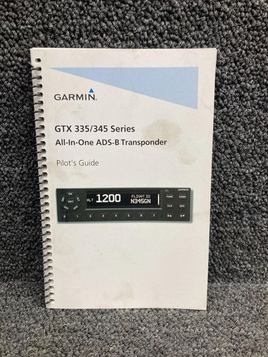 190-01499-00 Garmin GTX 335-345 All-In-One ADS-B Transponder Pilot's Guide