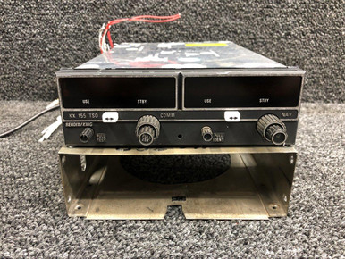 069-1024-39 Bendix King KX-155 VHF Nav Comm Radio with Tray and Audio (28V)