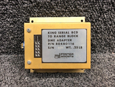 804B0116 Foster Airdata DME Adapter Unit has Modifications