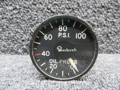 217-11241 Edison 0-100 PSI Oil Pressure Indicator Voltage 26